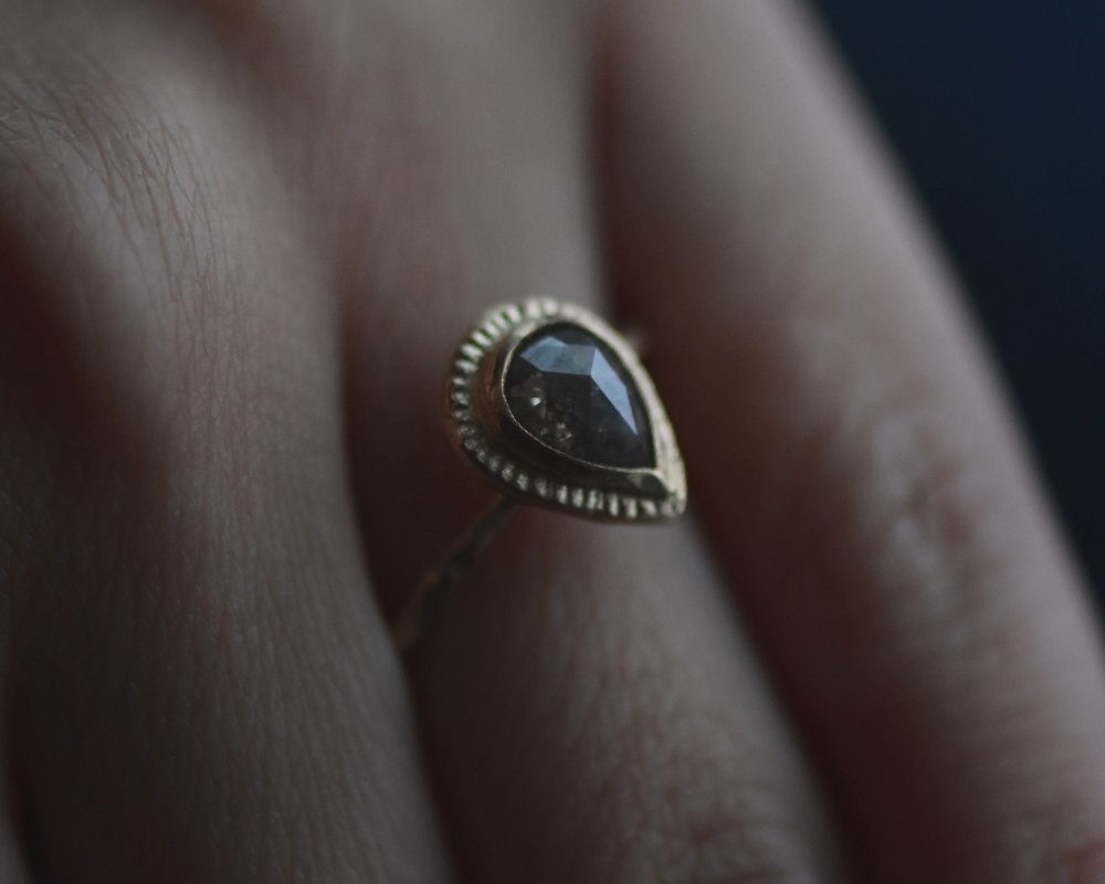 One of One—Elizabeth Ring with Secret Blue Sapphire – franny e
